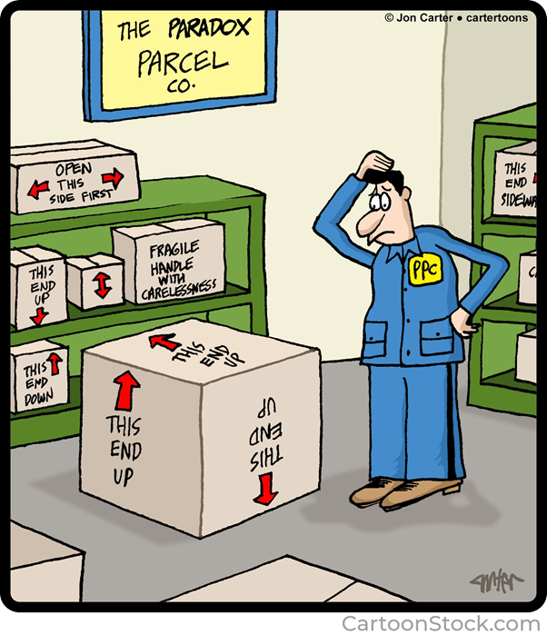 Paradoxically Speaking. – Has Anyone Seen My Glasses?